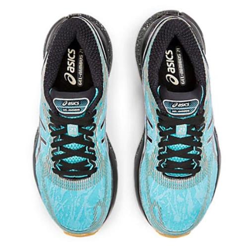 Asics Gel Nimbus 21 Winterized Women's Running Shoe Ice Mint, Black ...